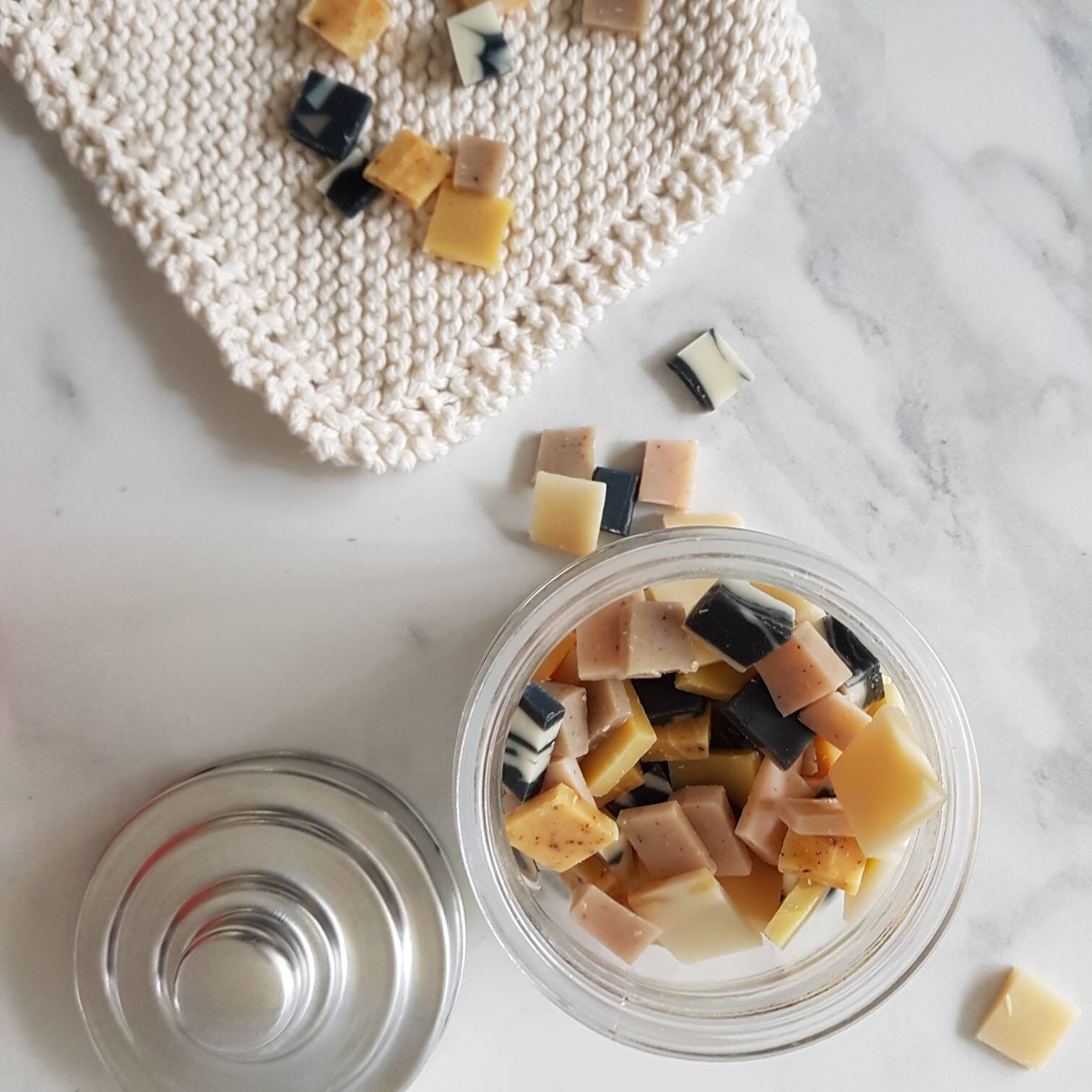 Soap Chips Wash Your Hands Soap Bits in Container - Etsy