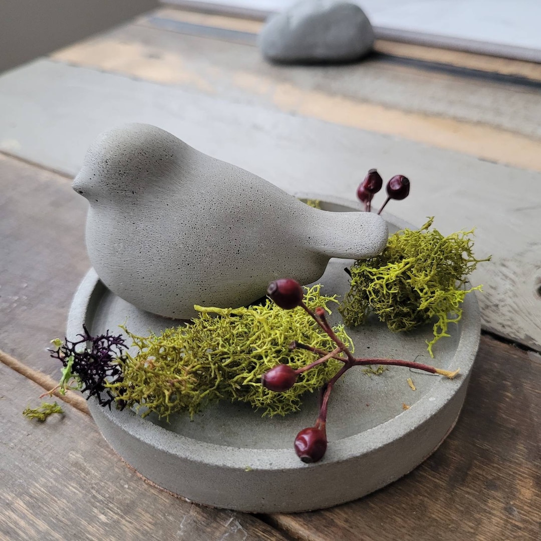Concrete Diffuser for Essential Oil Home Decor Concrete Bird Ornament ...