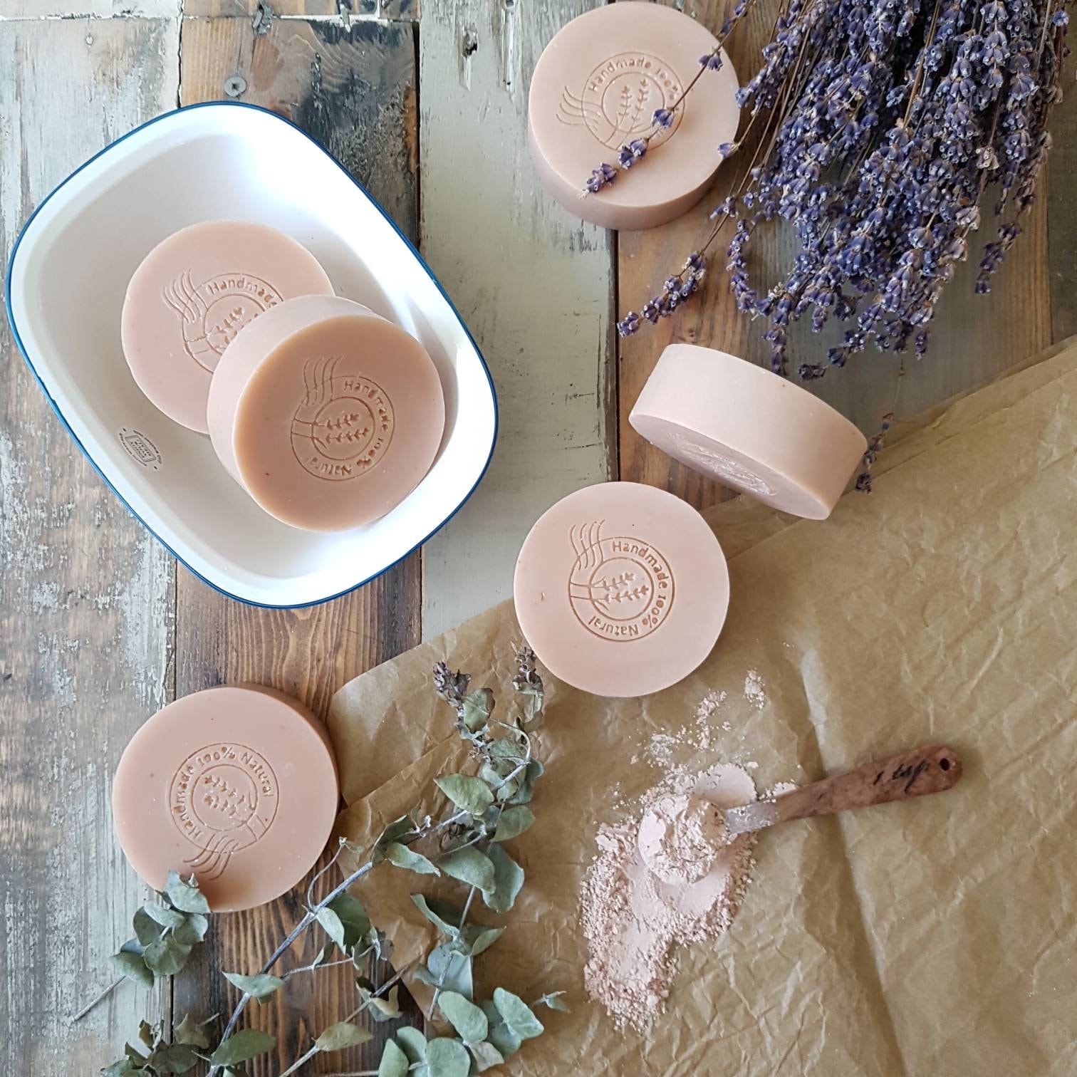 Handmade Natural Soap Pink Clay Soap Refreshing Mild Rich - Etsy