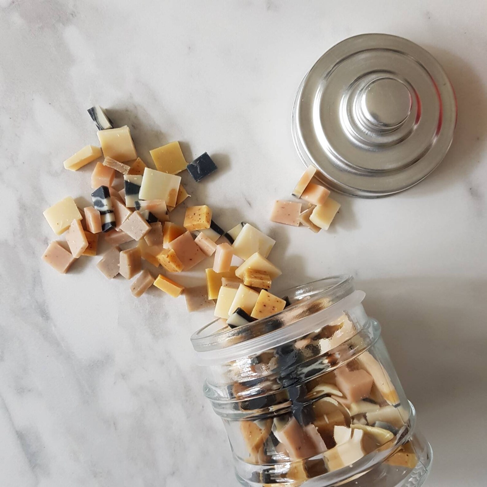 Soap Chips Wash Your Hands Soap Bits in Container - Etsy