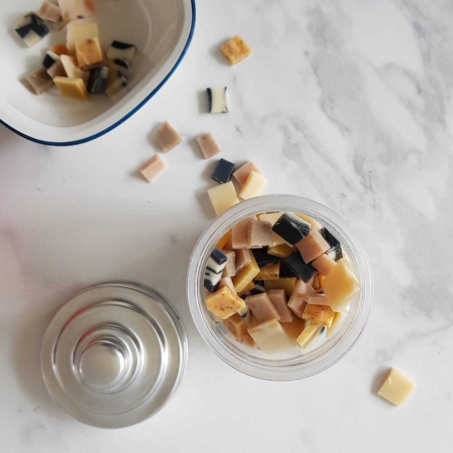 Soap Chips Wash Your Hands Soap Bits in Container - Etsy