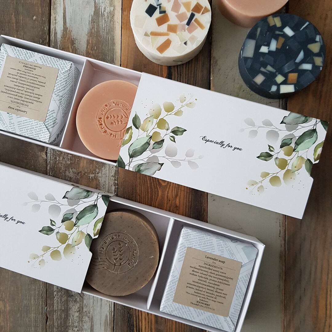 Handmade Natural Soap Gift Set Self Care Box Gift for Her Thank You ...