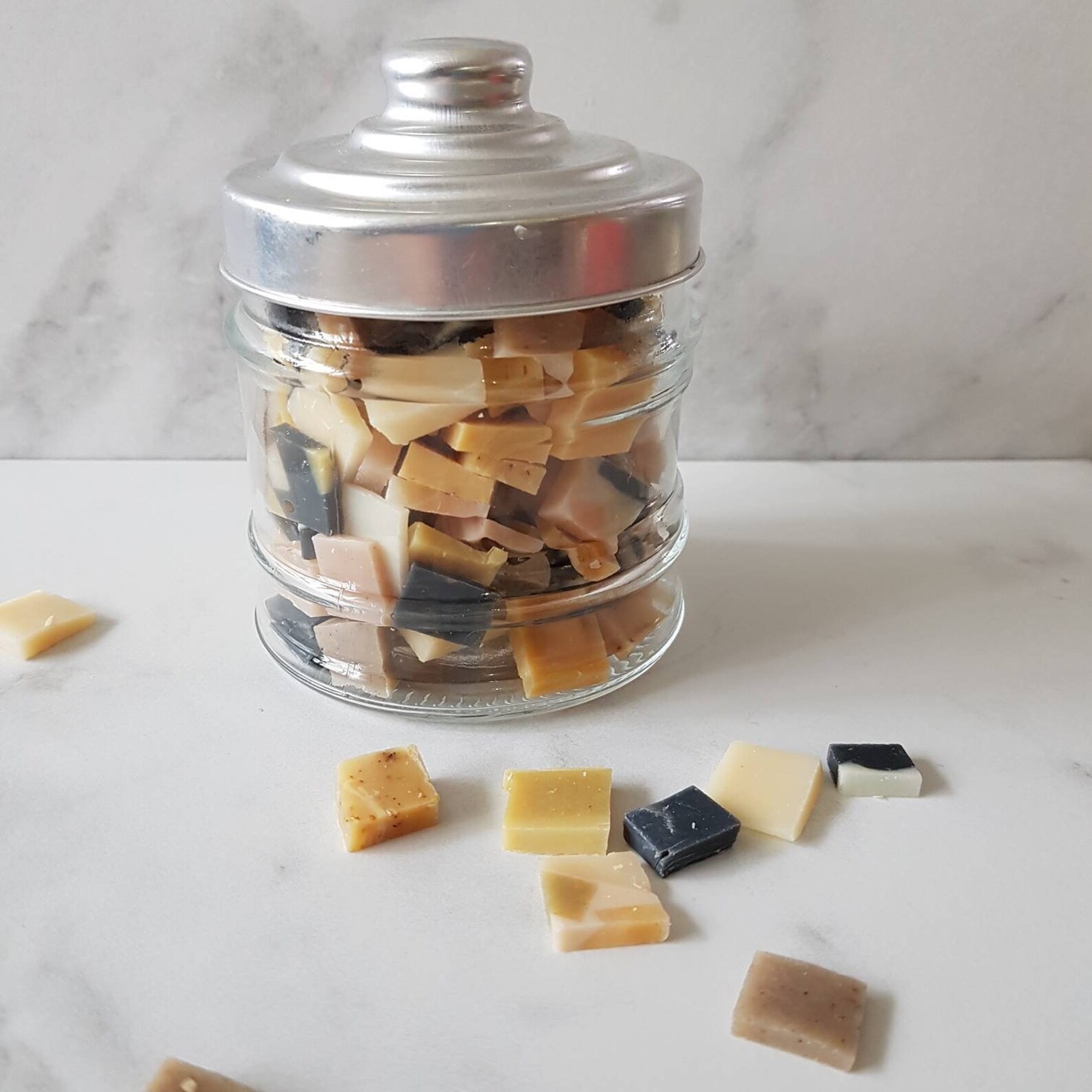 Soap Chips Wash Your Hands Soap Bits in Container - Etsy