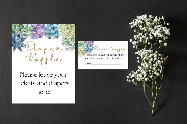 Imprimibles de letreros de rifa de pañales y boletos de rifa, baby ...