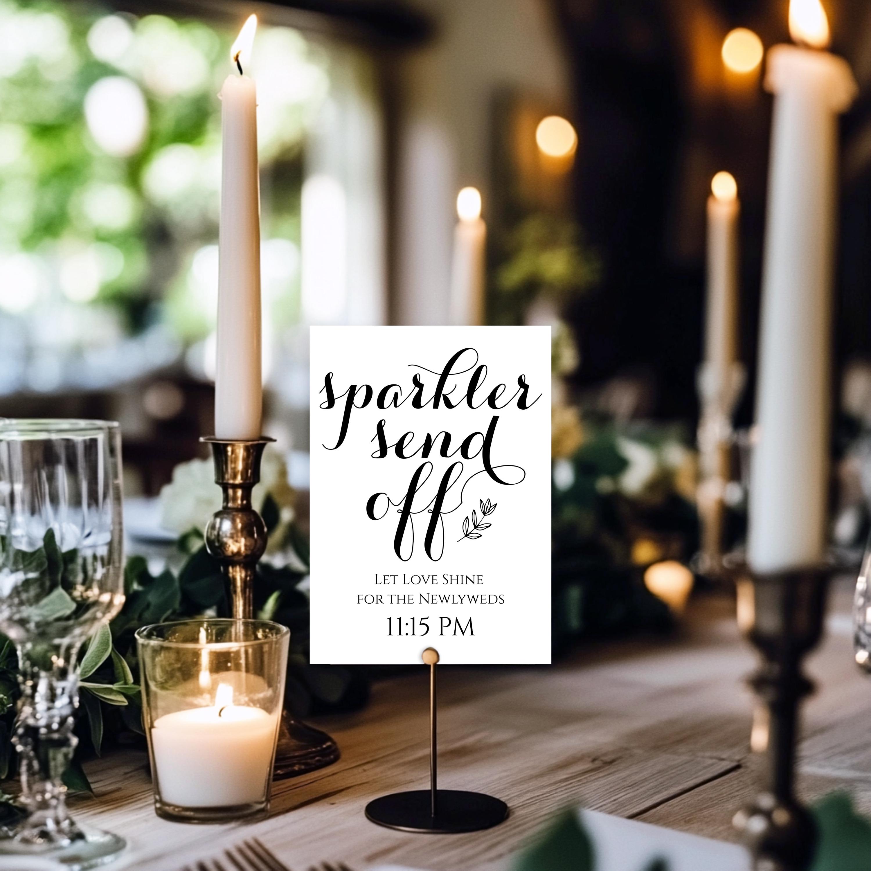 Editable Sparkler Send off Sign Template • Wedding Exit Sign • Let Love ...