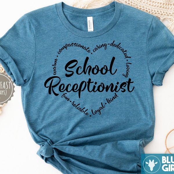 Receptionist T Shirt - Etsy