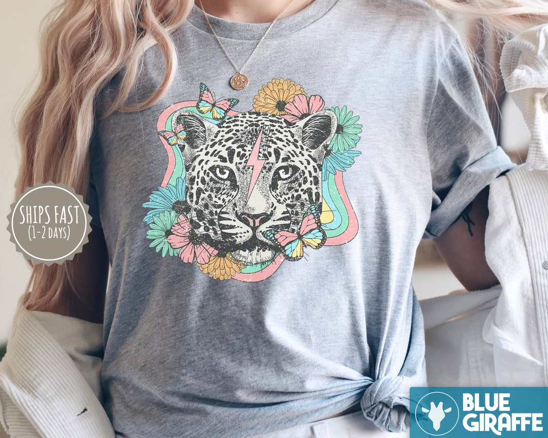 Retro Snow Leopard Shirt Trendy Tshirts Retro Tshirts - Etsy