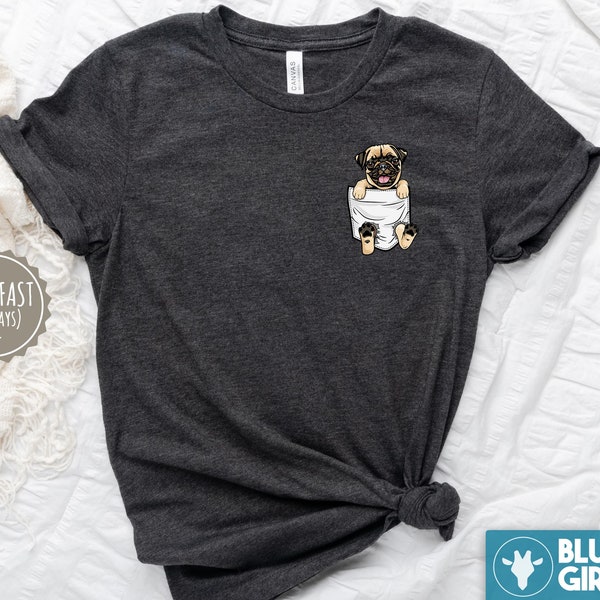 Pug T Shirt - Etsy