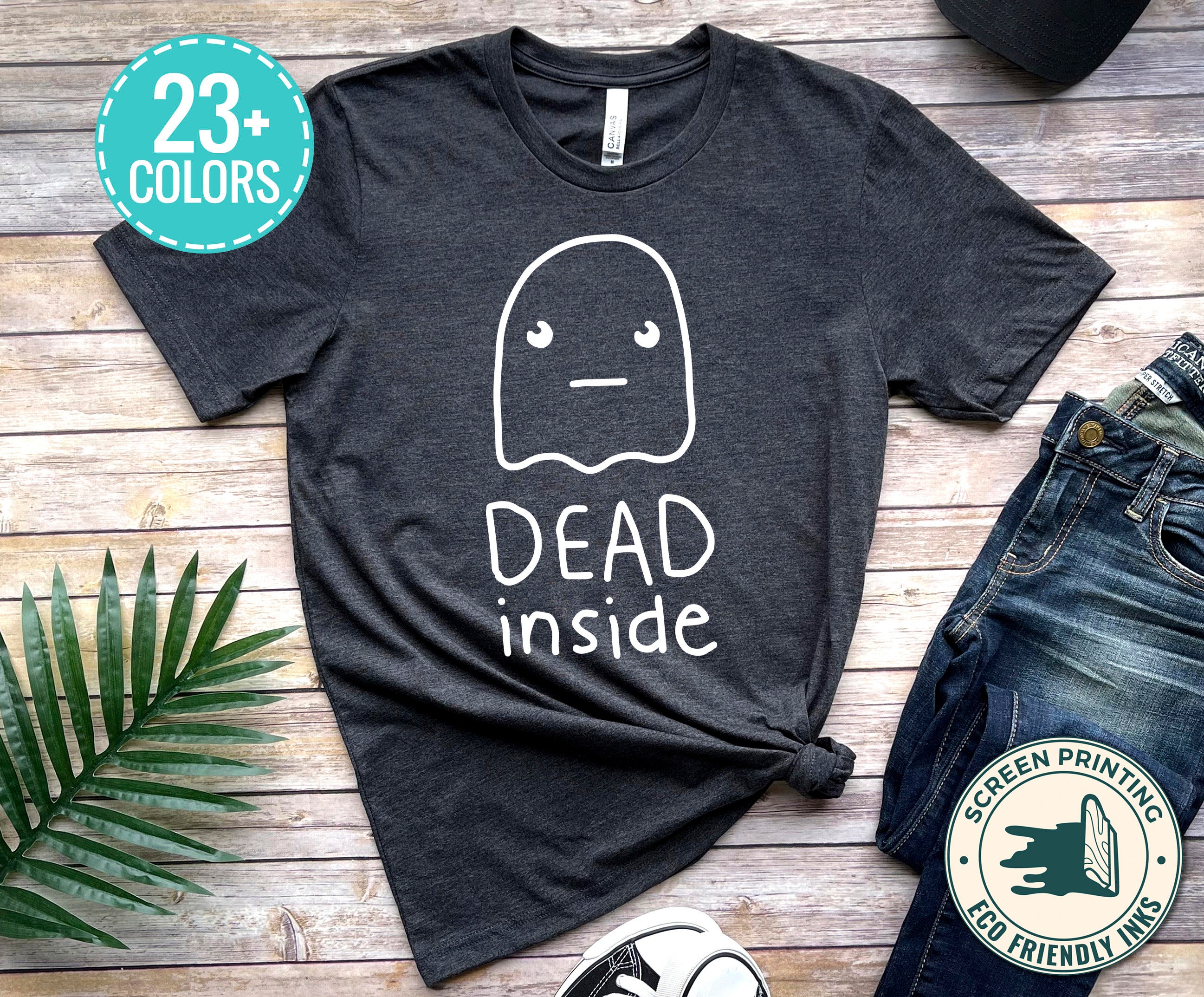 Dead Inside Ghost T Shirt Coffee Skeleton Shirt Dead Inside | Etsy