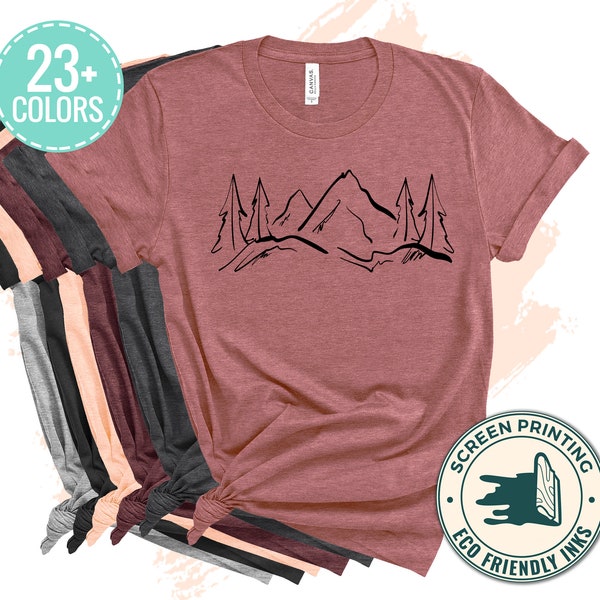 Mountain Tshirt - Etsy