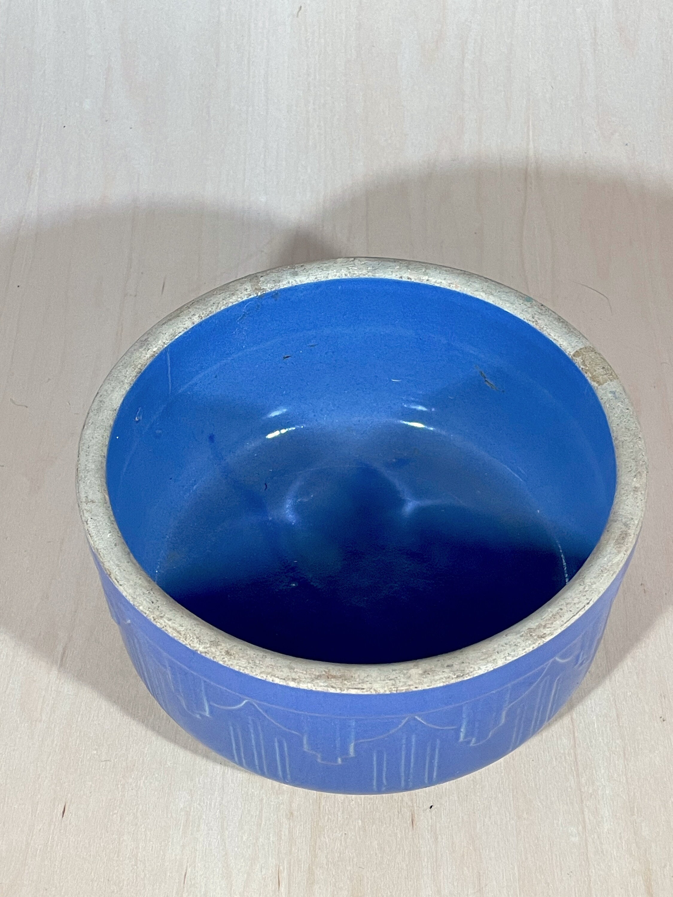 Ruckels Pottery | White Hall Pottery | 1920's Blue-glazed Stoneware ...