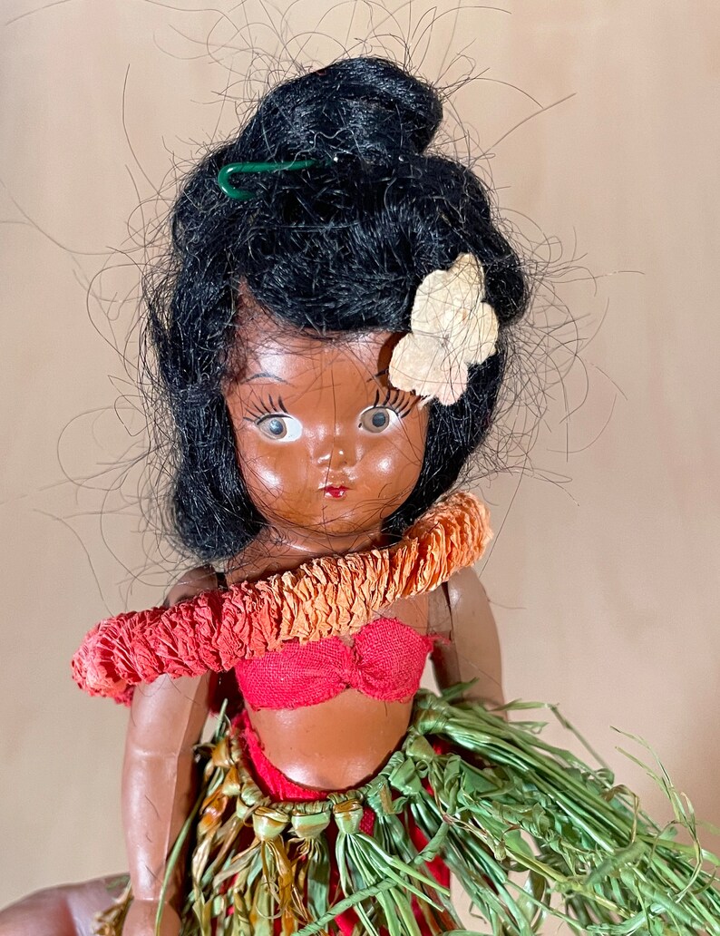 Vintage Hawaiian Doll 1950's Hula Doll Elsie Denny Doll - Etsy