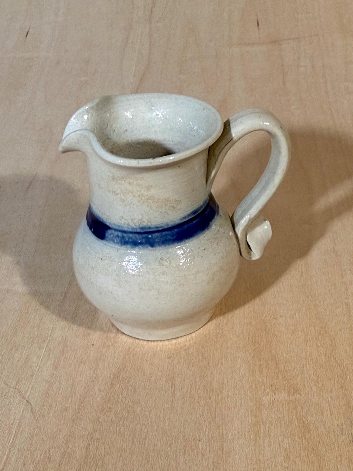 Salt Glazed Miniature Pitcher | Blue Salt Glaze - Etsy