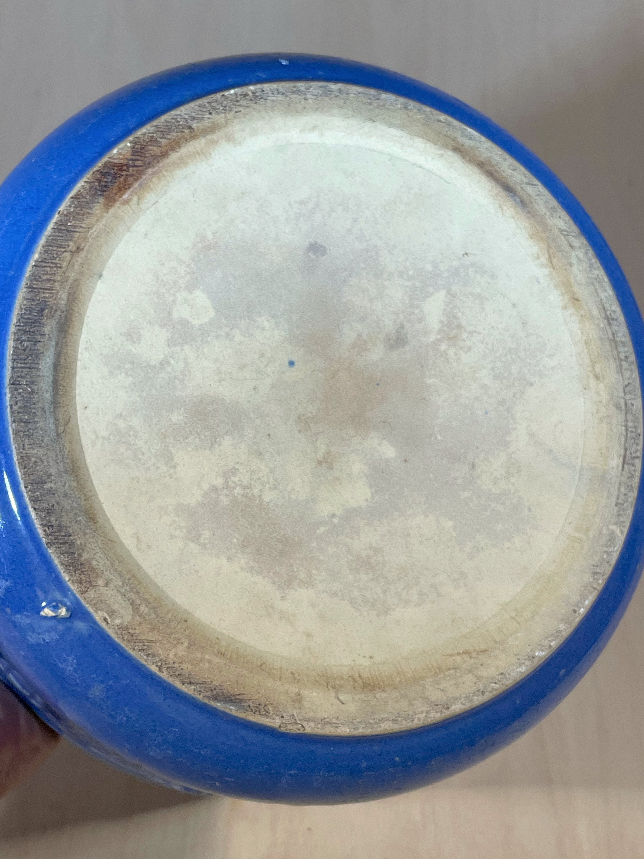 Ruckels Pottery | White Hall Pottery | 1920's Blue-glazed Stoneware ...