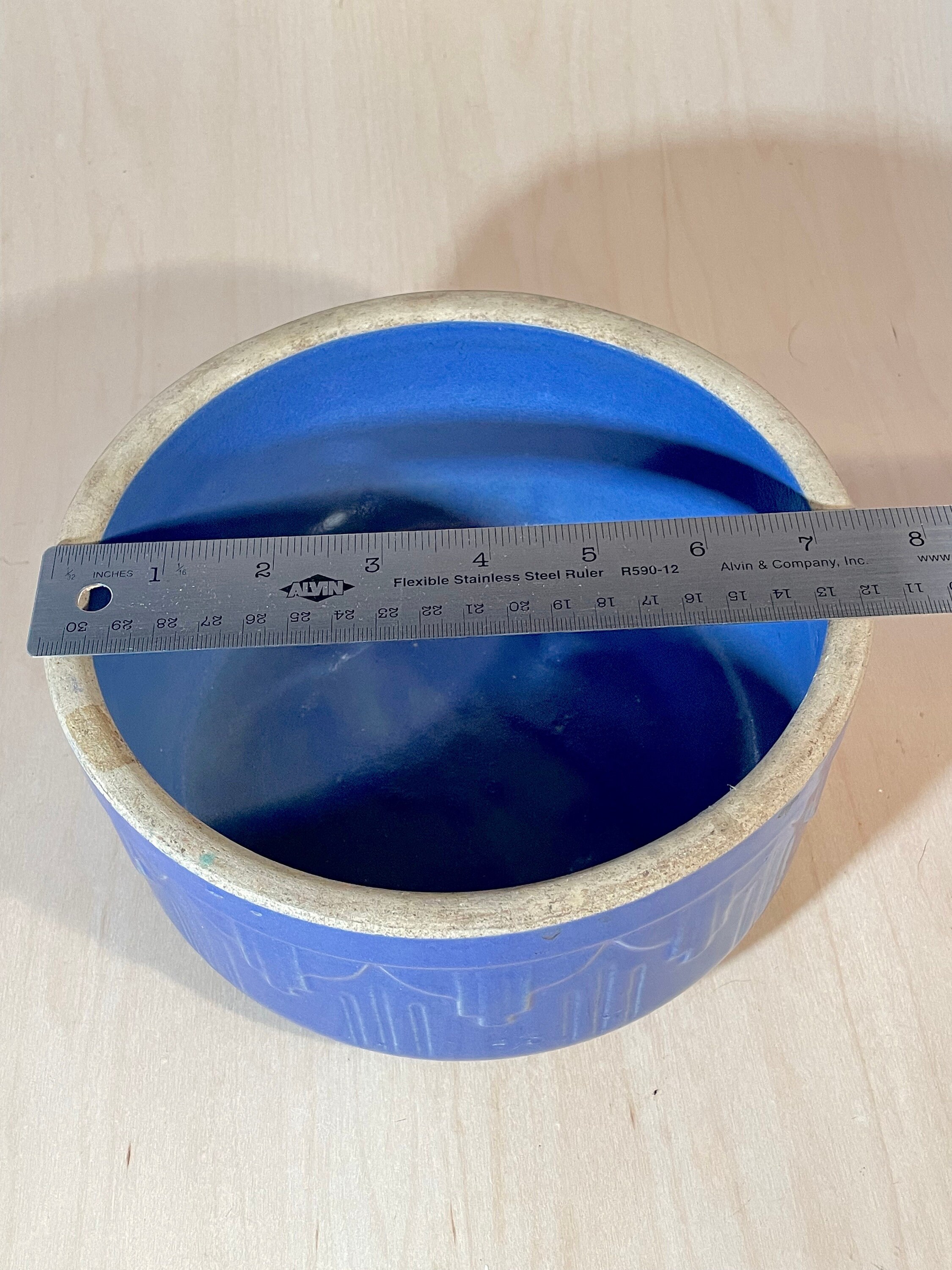 Ruckels Pottery | White Hall Pottery | 1920's Blue-glazed Stoneware ...