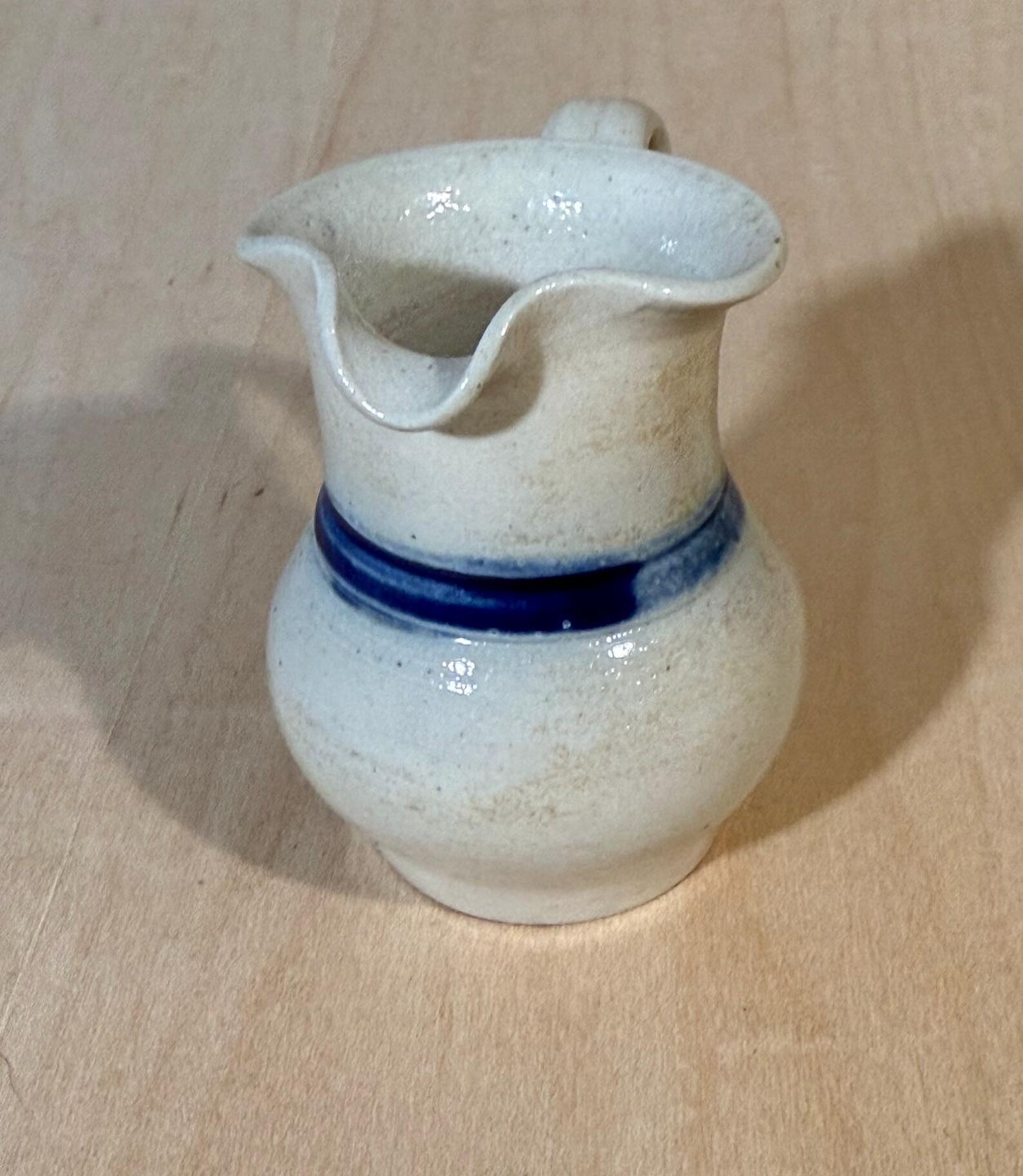 Salt Glazed Miniature Pitcher | Blue Salt Glaze - Etsy
