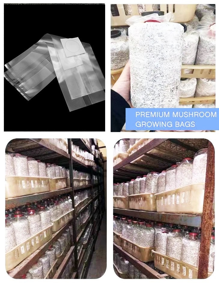 Sealable Mushroom Growing Bags Injection Port Mycelium Grain Substrate ...