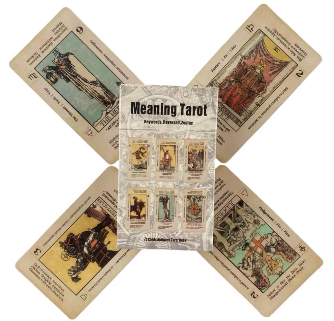 BEGINNER TAROT Deck Key Tarot Cards, Learn Guided Tarot, Reversed ...
