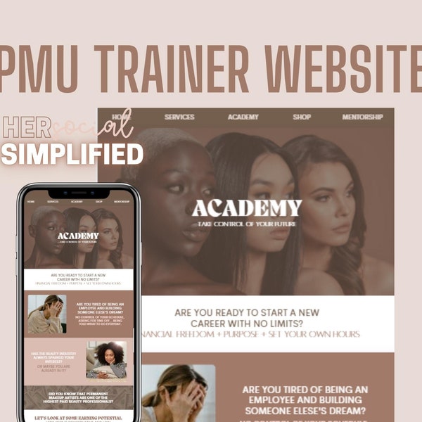 PMU Website Template, Highly Converting Website, Mobile Friendly, Bio ...