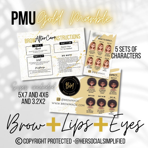 Pmu Business Cards Template - Etsy