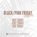 Black Pink Friday Sale Template Editable Using Canva - Etsy