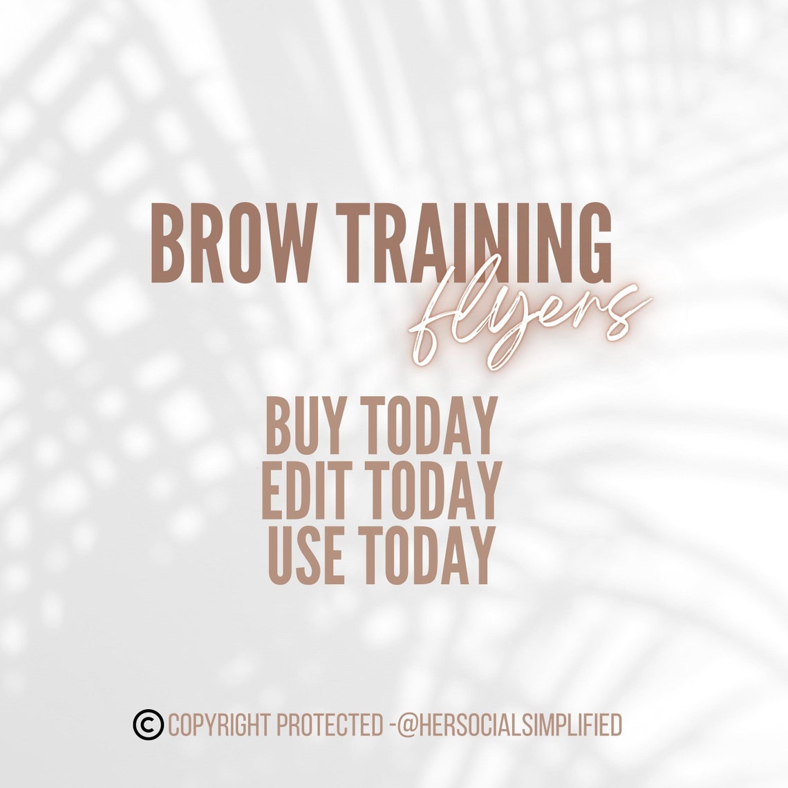 DIY Powder Brow Class Flyer Instant Download Eyebrow Flyer | Etsy