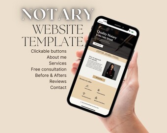 Signing Agent Notary Website Template See Demo Easily Edit in Minutes ...