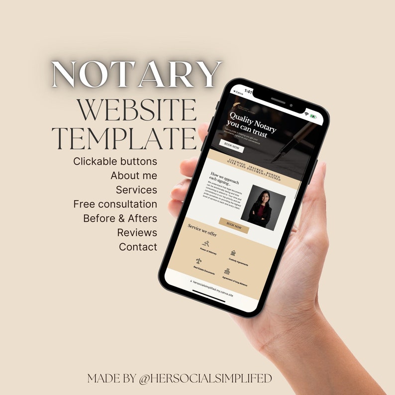 Notary Website Template Notary Website Template