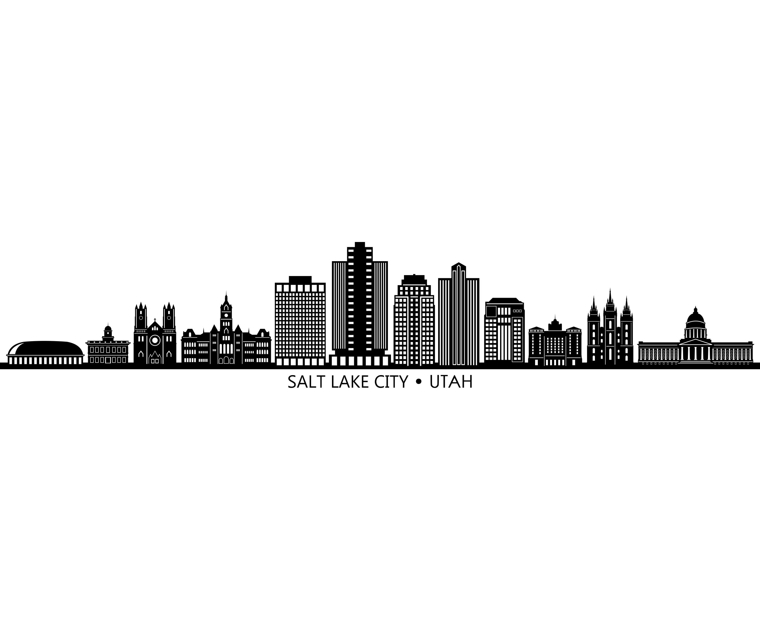 Salt Lake City Silhouette