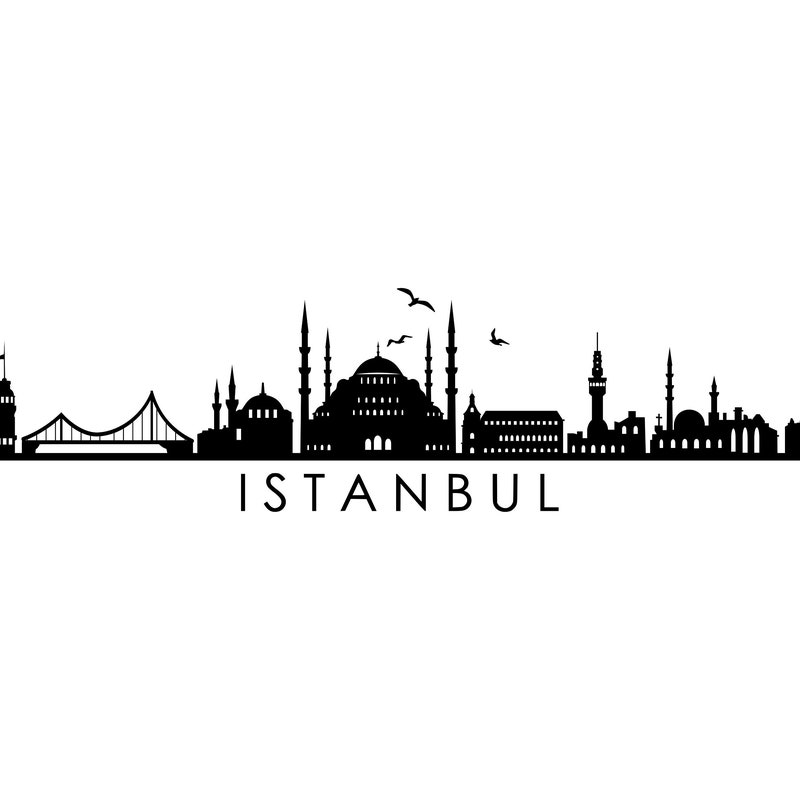 Istanbul Skyline Card - Etsy UK