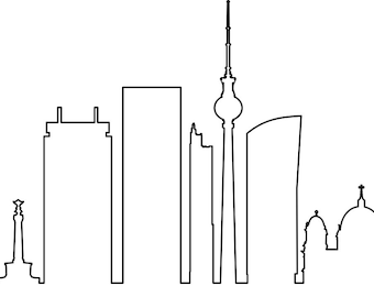 Berlin Skyline Svg - Etsy