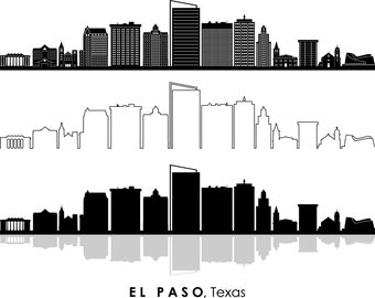 El Paso City Vector - Etsy
