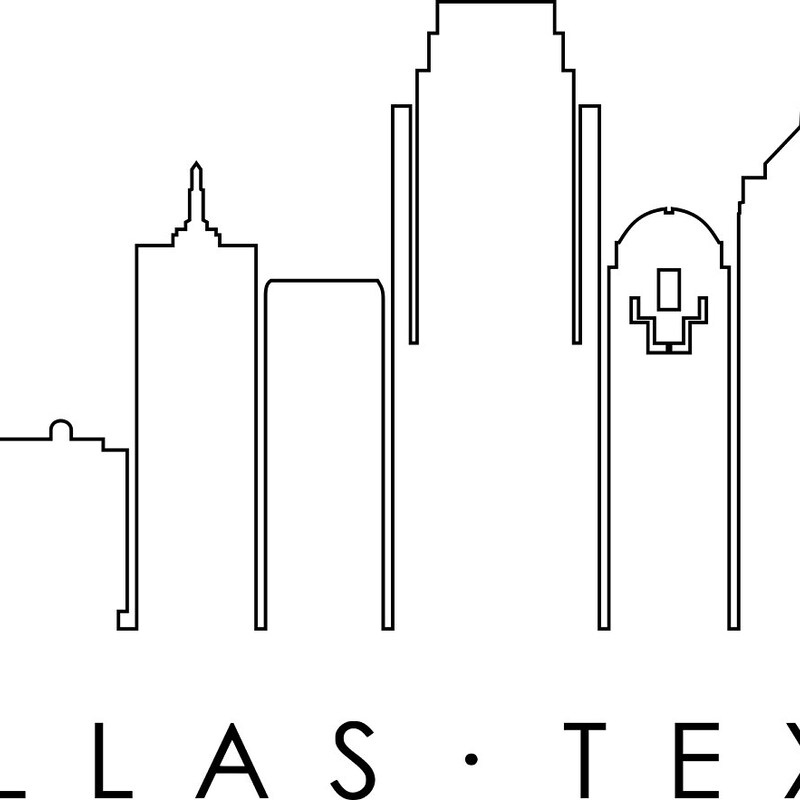 Dallas Outline Vector - Etsy