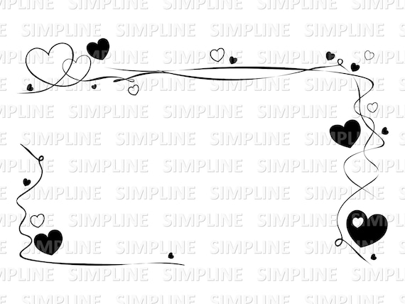 LOVE HEART ROMANCE Loop Vector Svg Eps Png | Etsy