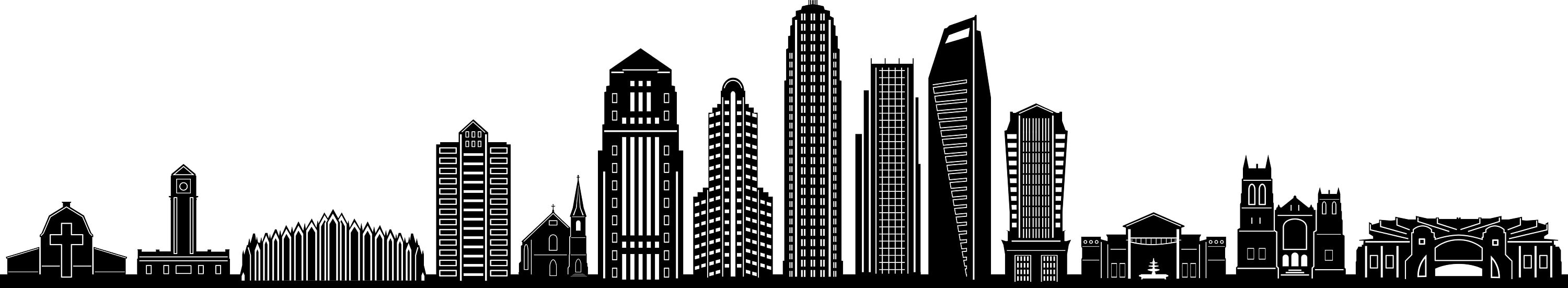 Charlotte Skyline Outline