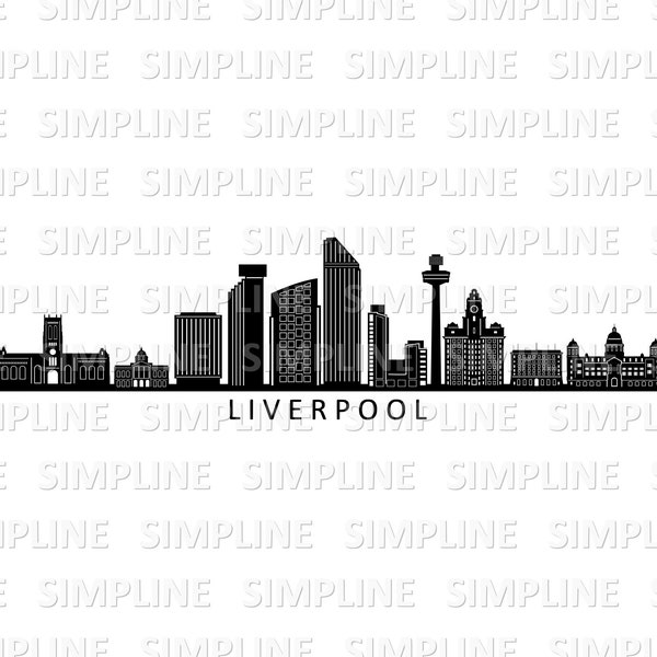 Liverpool Skyline - Etsy UK
