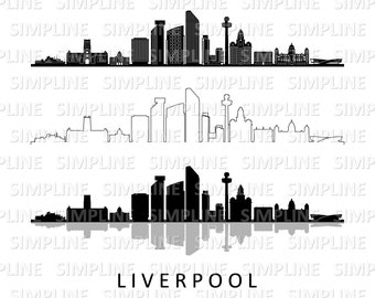 Liverpool City Outline Svg - Etsy UK