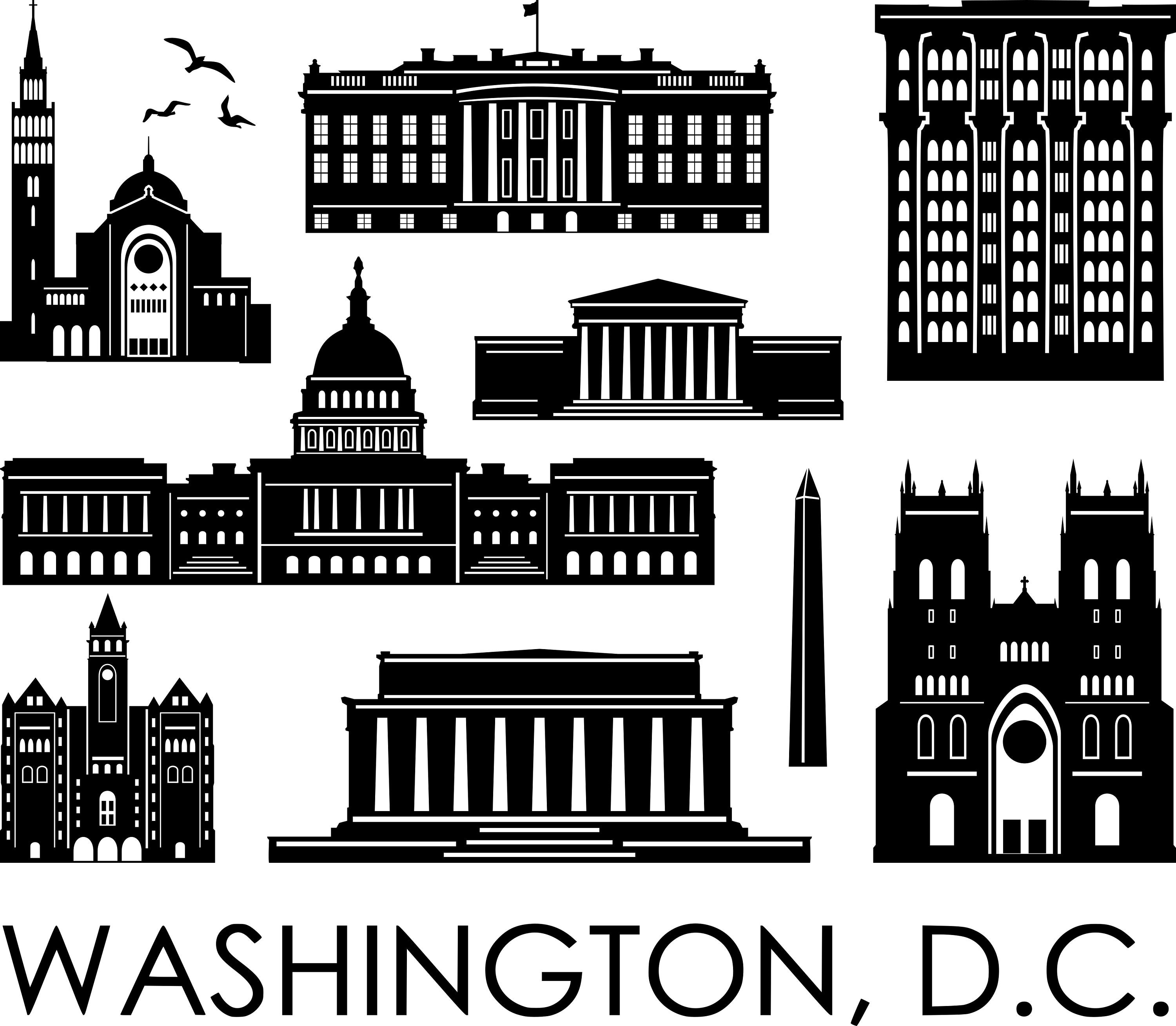 Washington Monument Silhouette