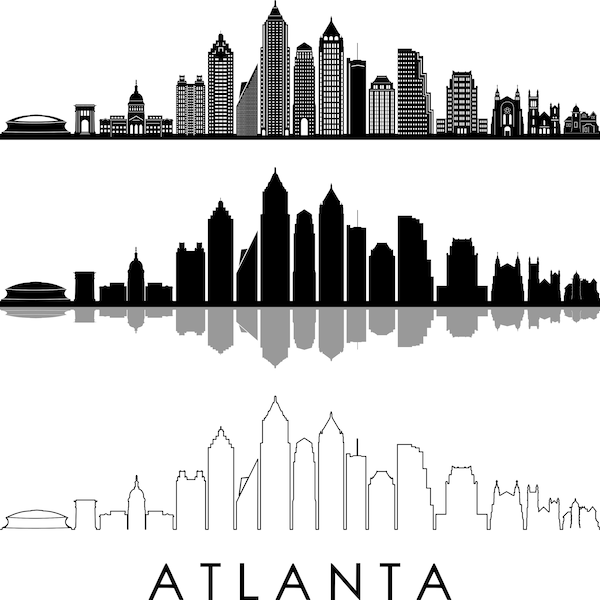 Atlanta Skyline - Etsy
