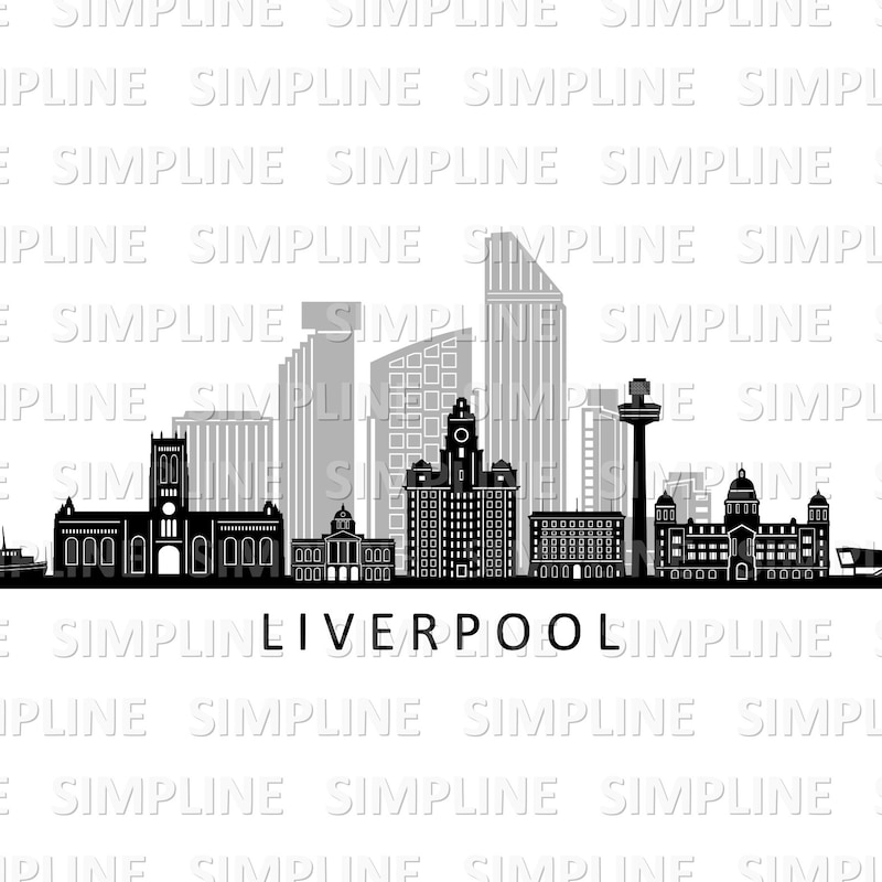 Liverpool Skyline Svg - Etsy UK