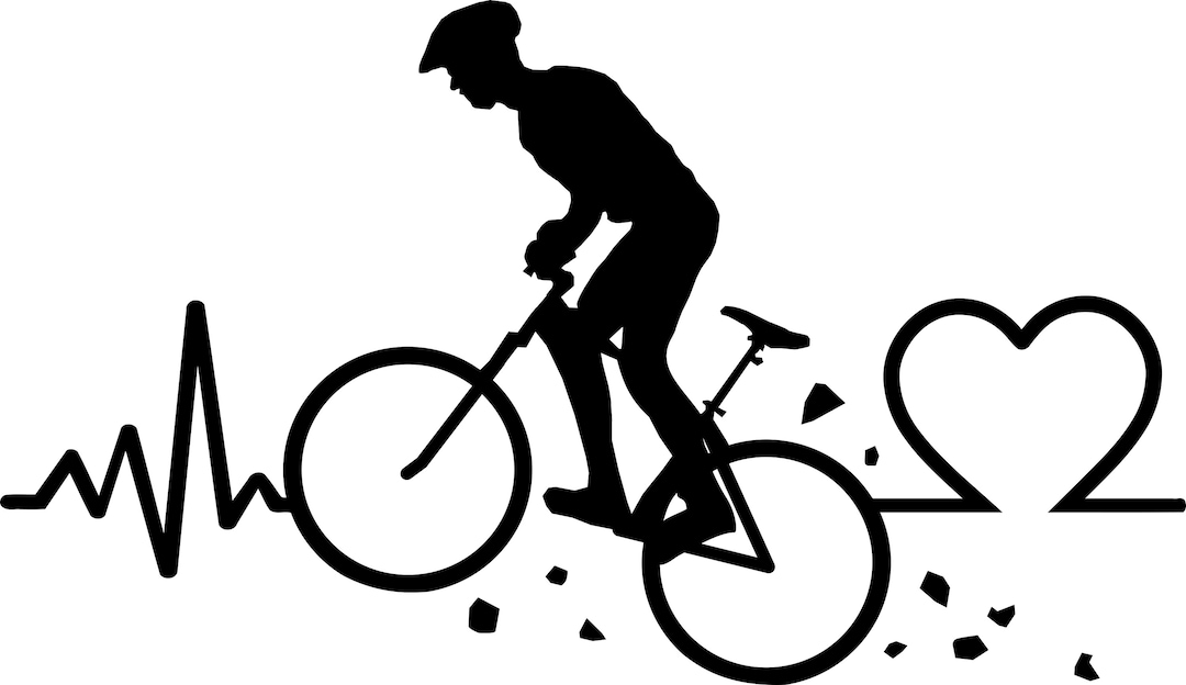 BIKE MOUNTAIN MOUNTAIN BIKE Outline Silhouette Vector Svg Eps Jpg Png ...