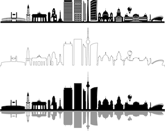 Berlin Skyline Svg - Etsy