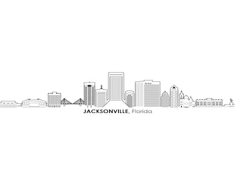 Jacksonville Skyline Svg - Etsy