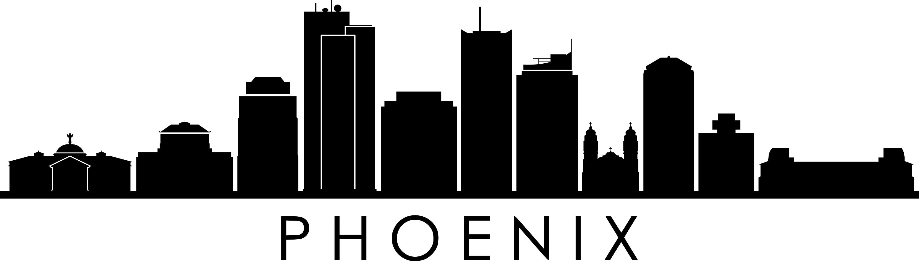 Phoenix Skyline Silhouette