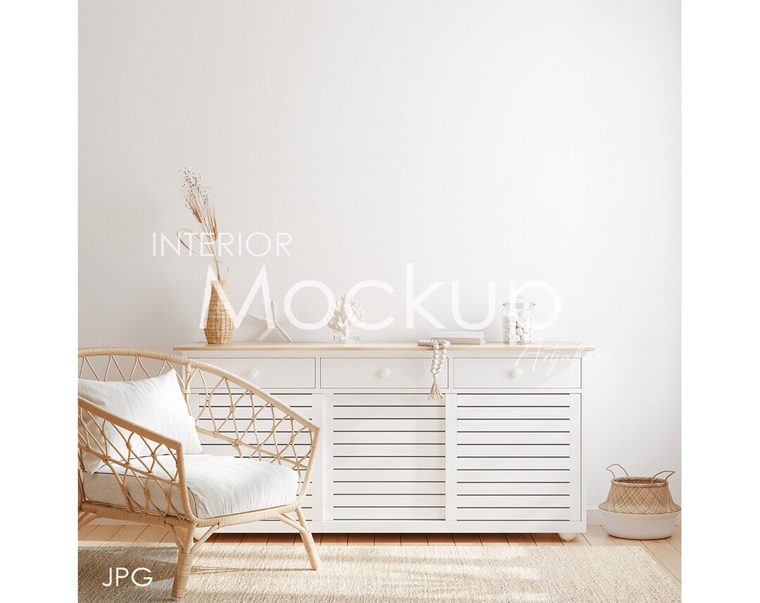 Blank Wall, Empty Wall Mockup, Minimalist Mockup, Living Room Mockup ...