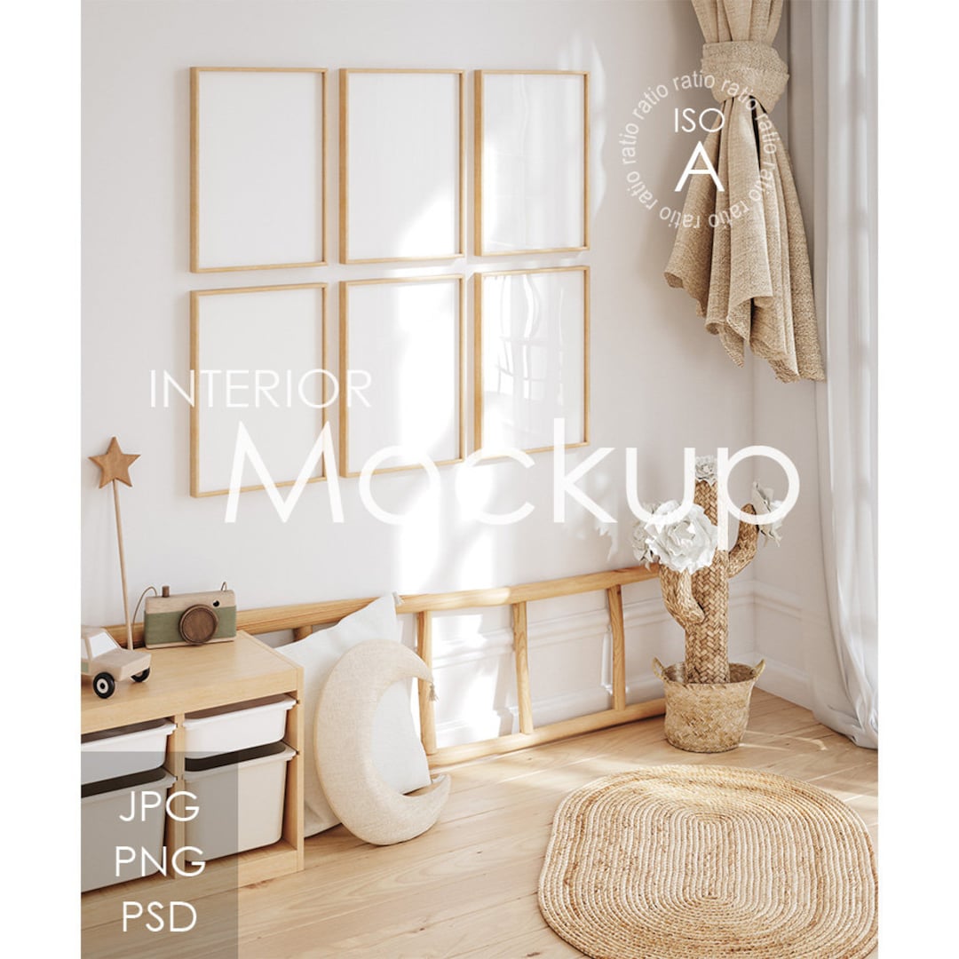 6 Frame Mockup, A (ISO) Ratio Frame Mockup, Poster Mockup, Mockup ...