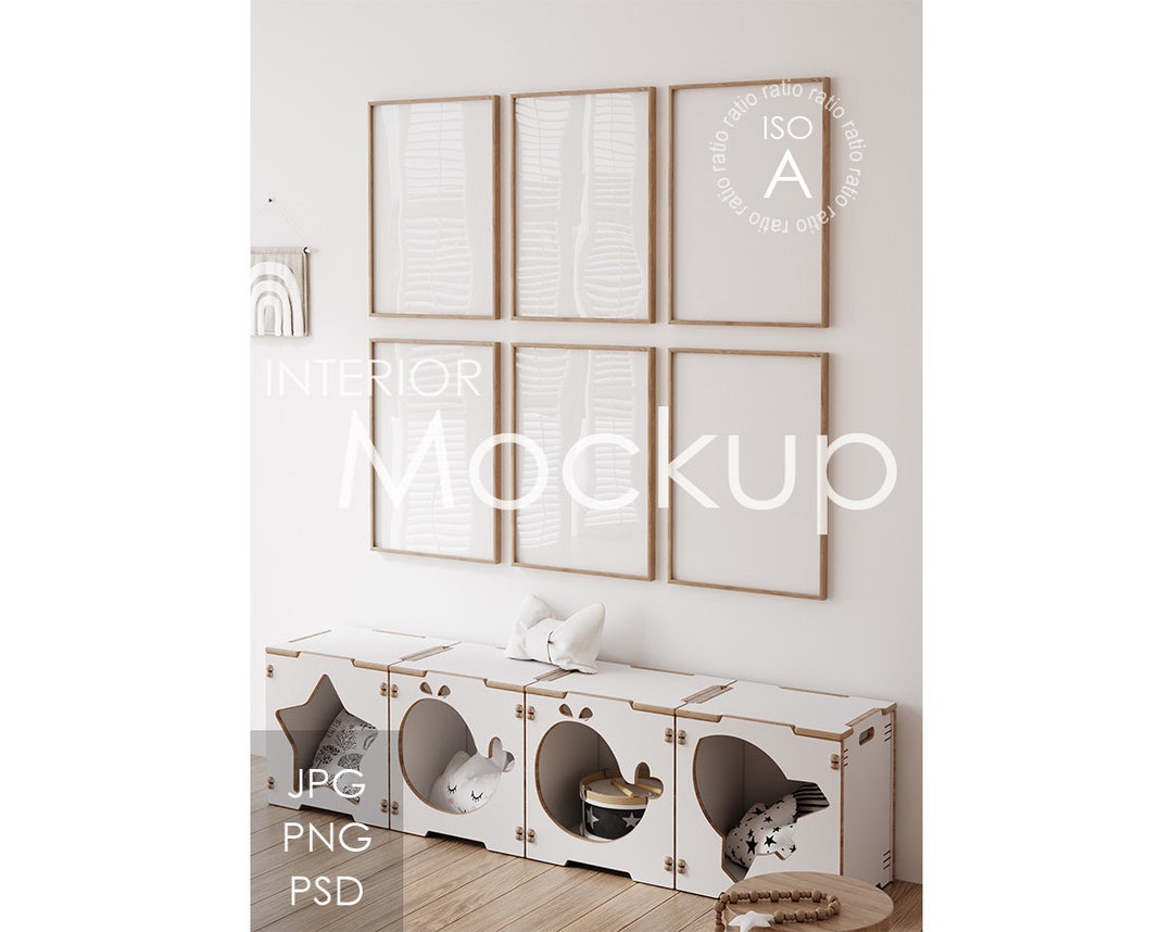 6 Frame Mockup, A (ISO) Ratio Frame Mockup, Poster Mockup, Mockup ...