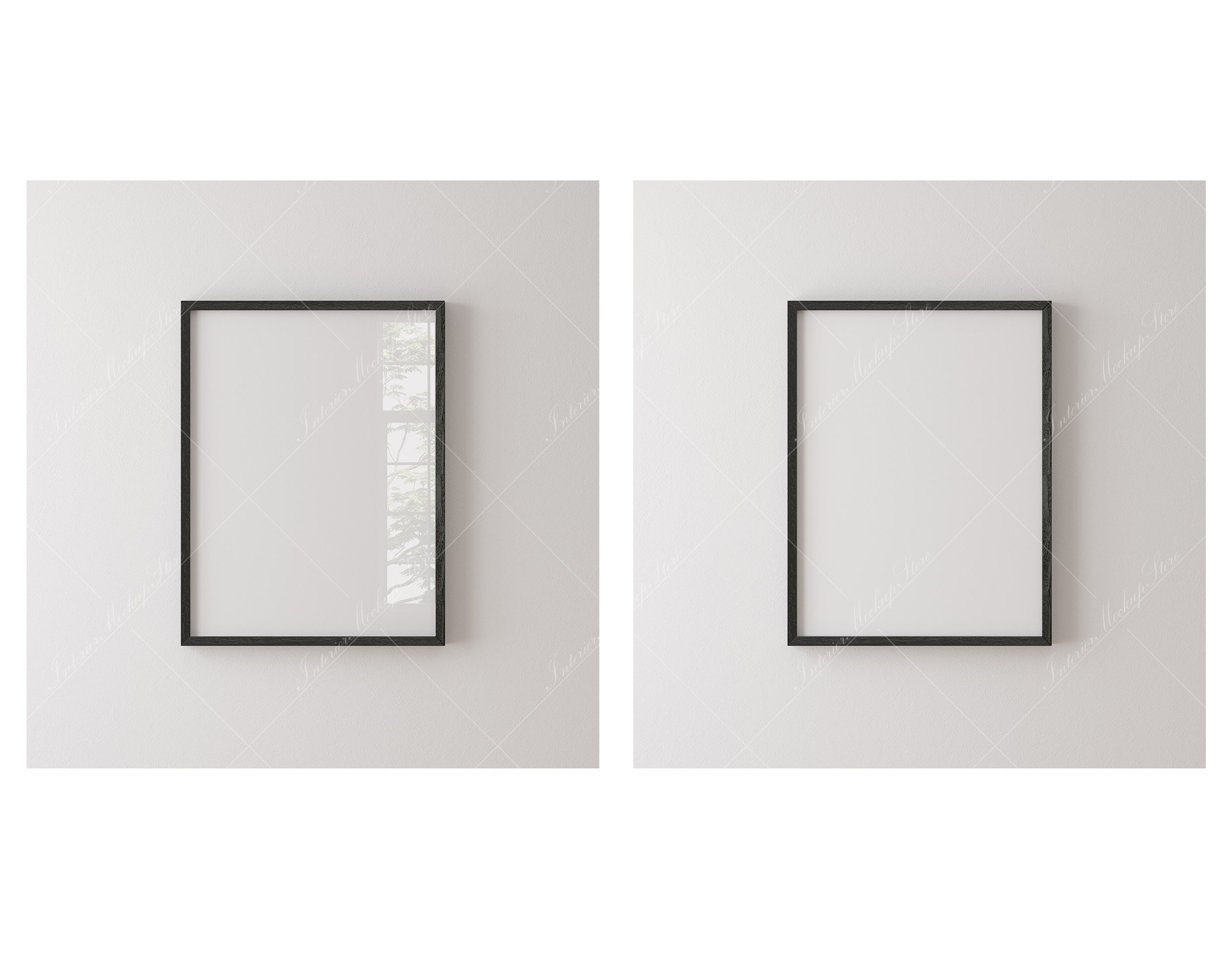 6 Frame Mockup 3x4 Ratio Wooden White Black - Etsy