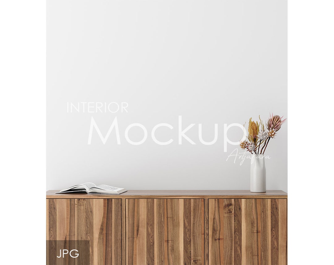 Blank Wall, Empty Wall Mockup, Minimalist Mockup, Living Room Mockup ...