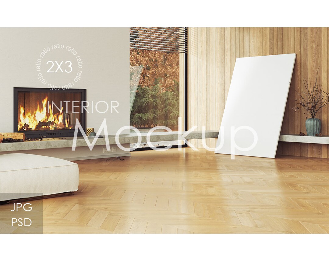 Canvas Mockup, 2x3 Ratio Frame Mockup, Poster Mockup, Minimalist Mockup ...